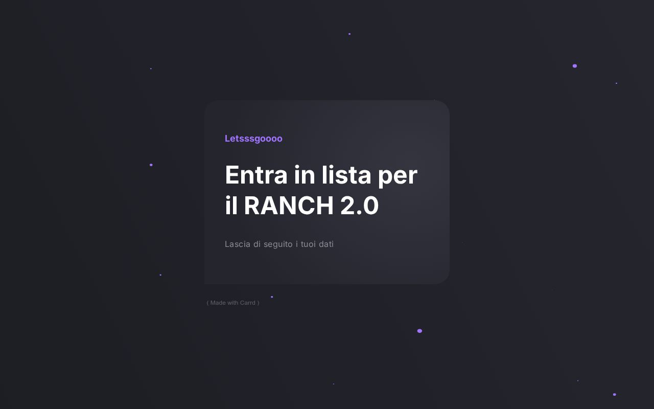 Lista Ranch2.0